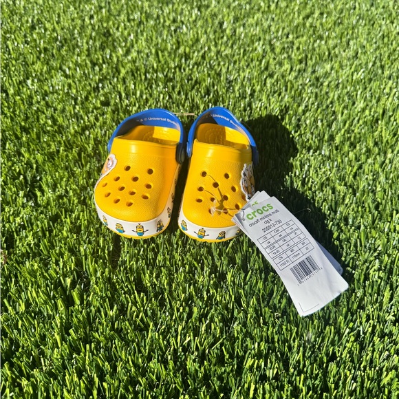 CROCS | Shoes | Crocs Baby With Minions Yellow And Blue Sandals | Poshmark